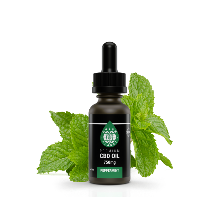 Broad Spectrum Tincture 750/1500Mg CBD Peppermint Flavor 30ml – Green ...