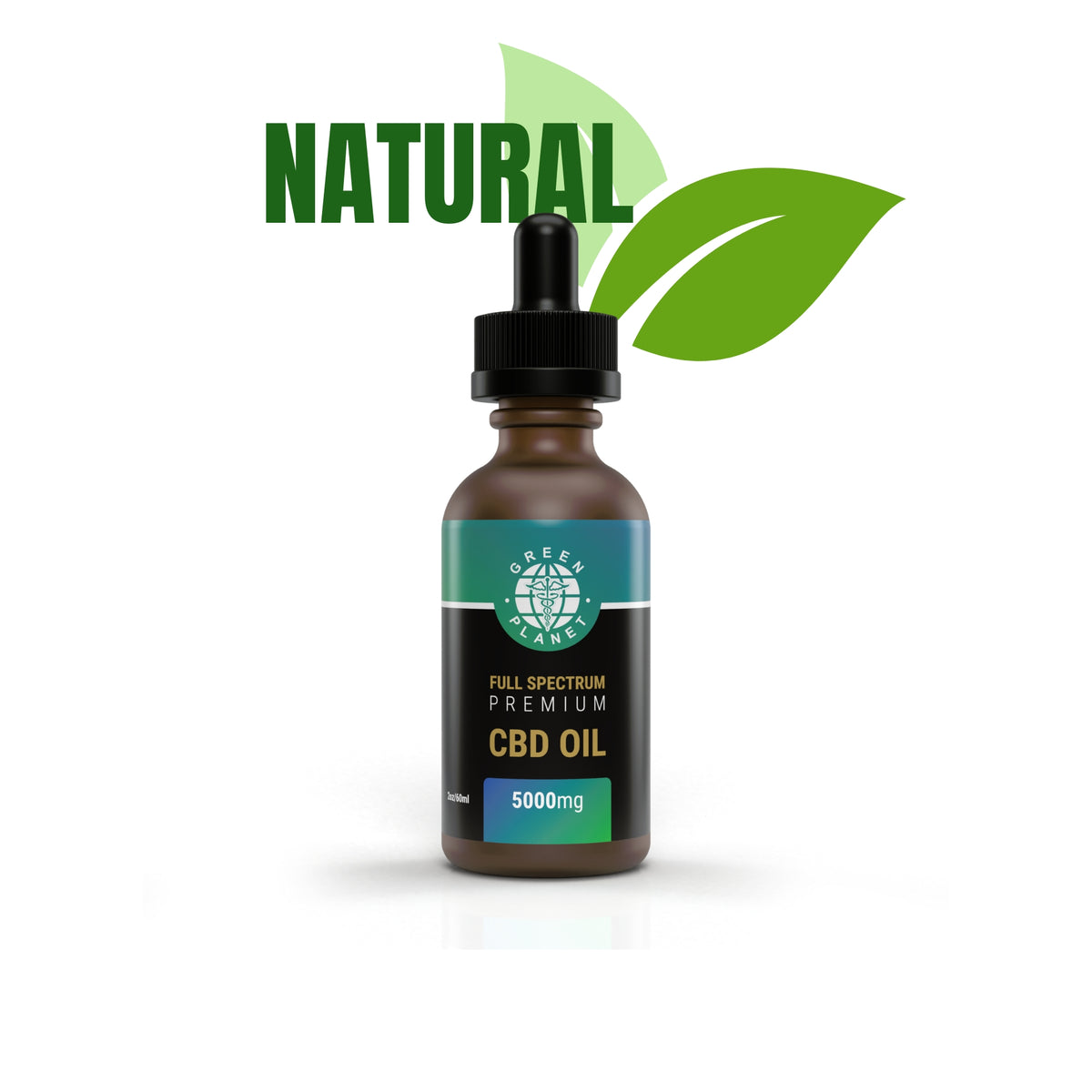 Full Spectrum Tincture 3000/5000Mg CBD Natural Flavor 60ml – Green Planet
